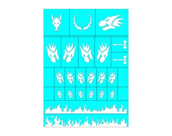 Wargaming Stencil | Etsy