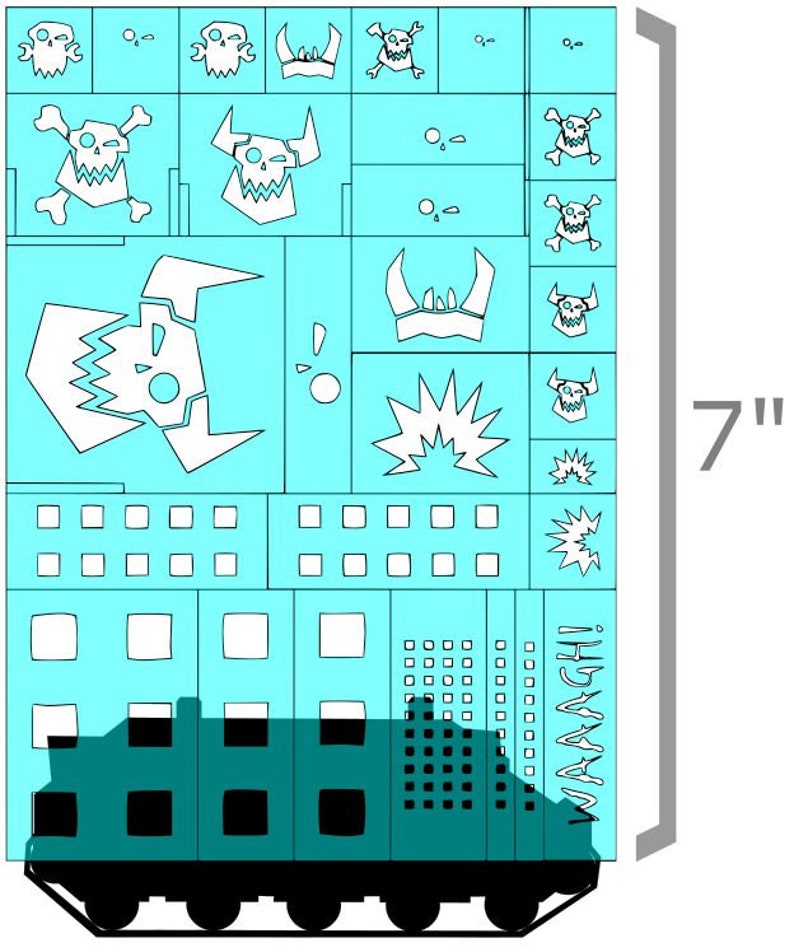 Orcs Stencil for Miniature Wargame Painting - Etsy