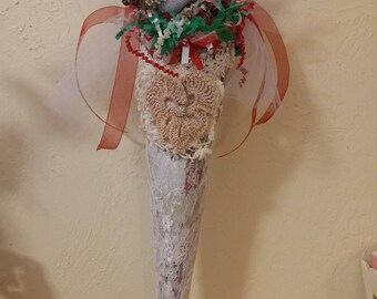 Tussie Mussie, Victorian Christmas Ornament, Christmas Door Hanger ...