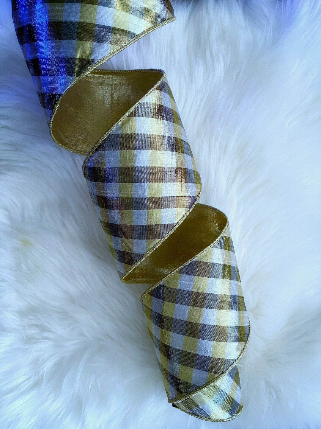 D. Stevens Gold/silver Wired Ribbon, Ribbon, Wired Ribbon, Wired Ribbon ...