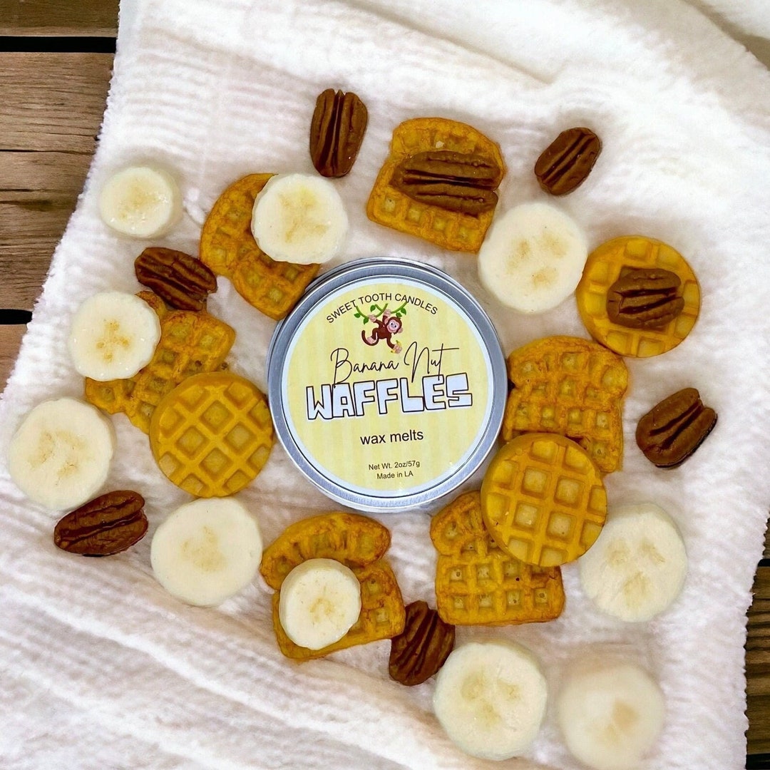Banana Nut Waffle Wax Melts, Banana Nut Bread Scented Soy Wax Melt ...