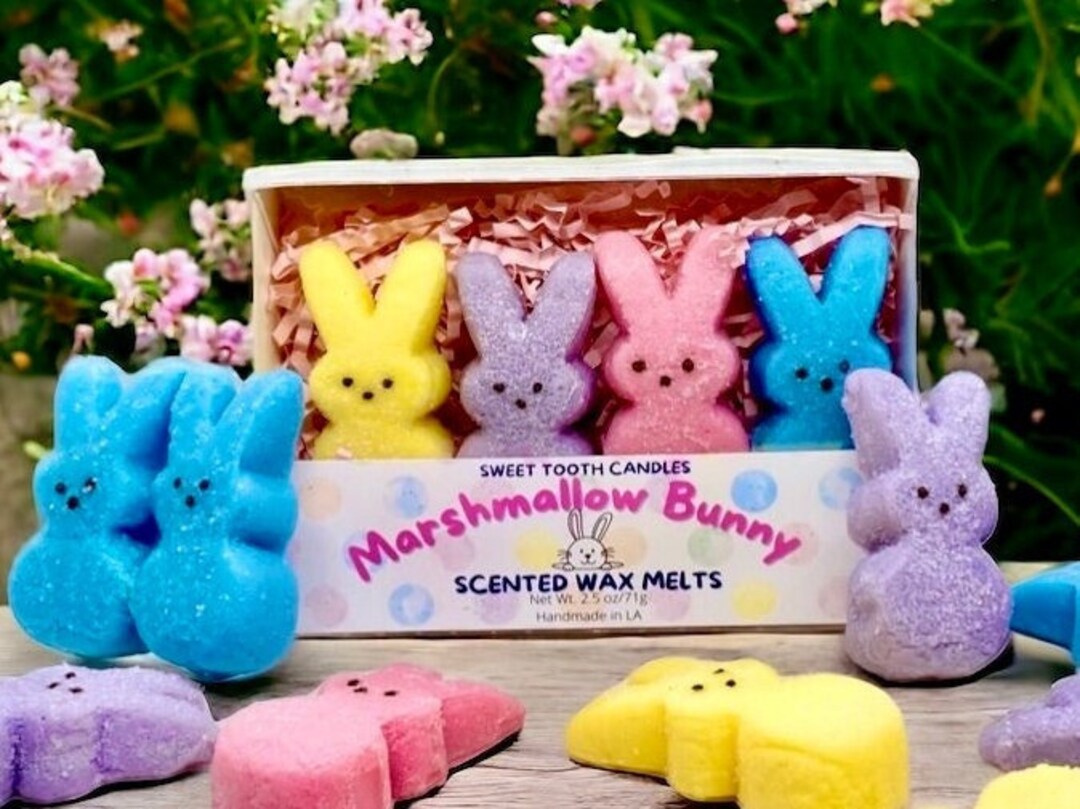 Marshmallow Bunny Wax Melt, Easter Gift Idea, Spring Shaped Wax Melt ...