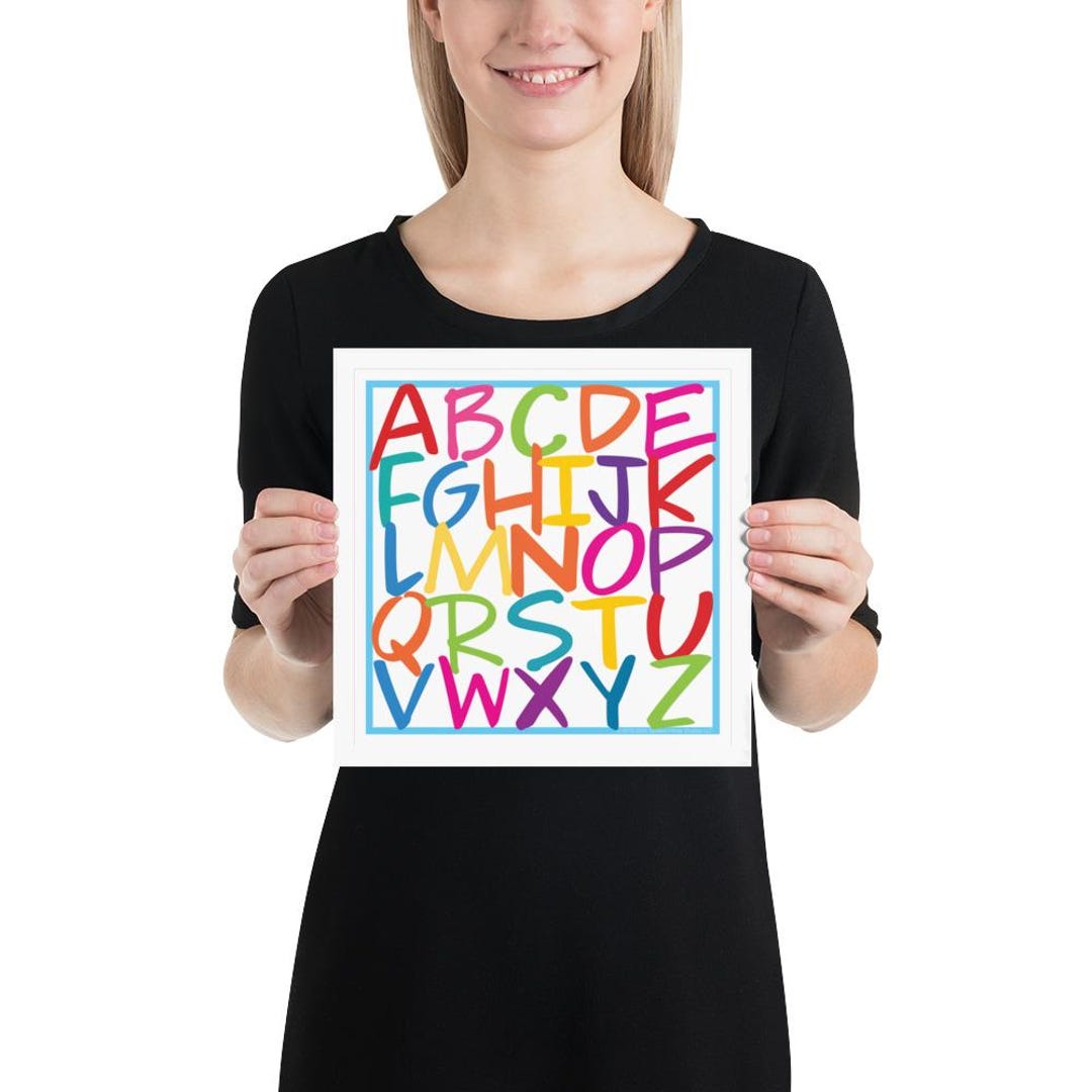 Alphabet Unframed Poster - Etsy