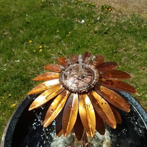 Daisy Flower Copper Fountain - Etsy