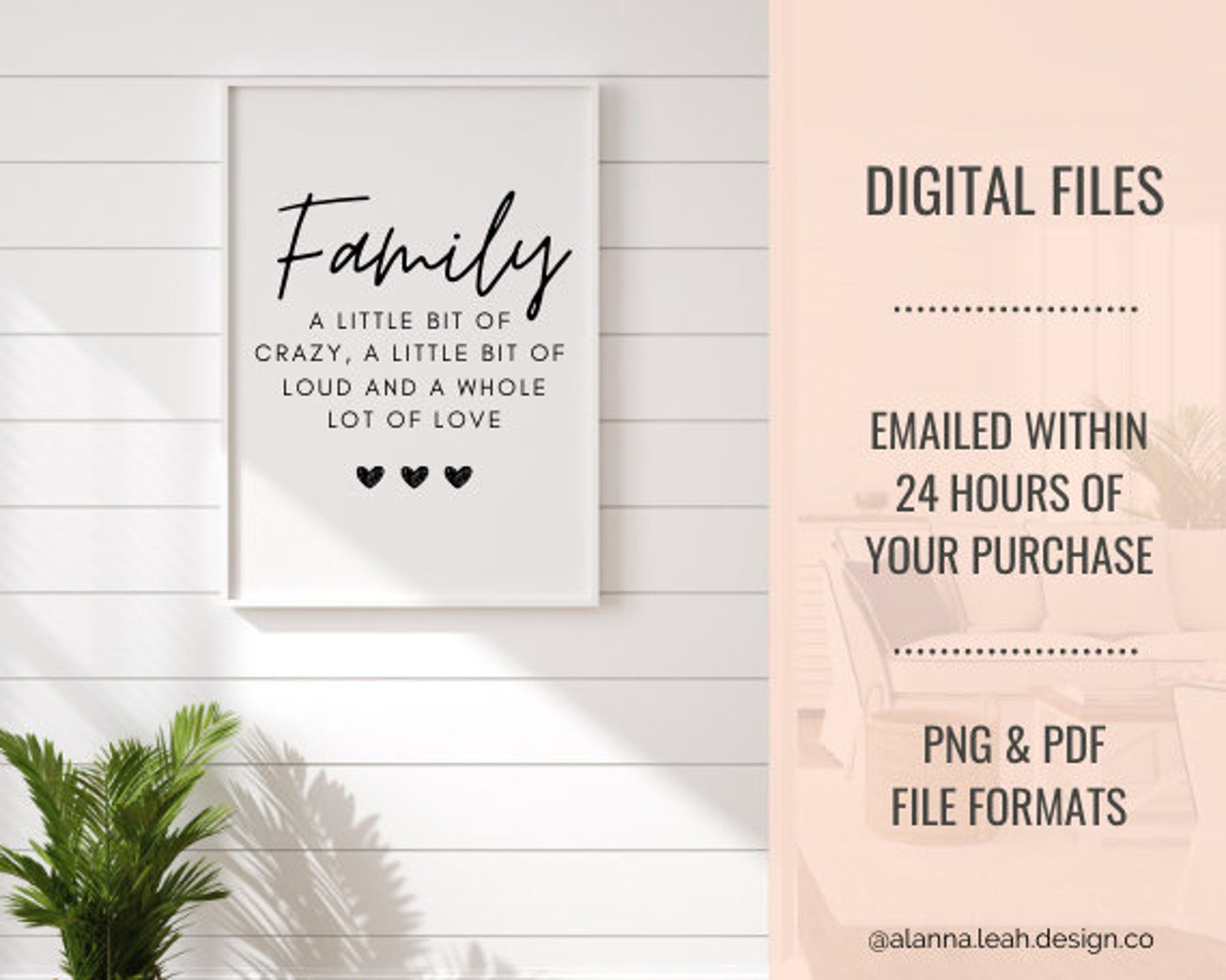 Family Quote | Wall Decor | Minimal Print | Typography Poster | Home ...
