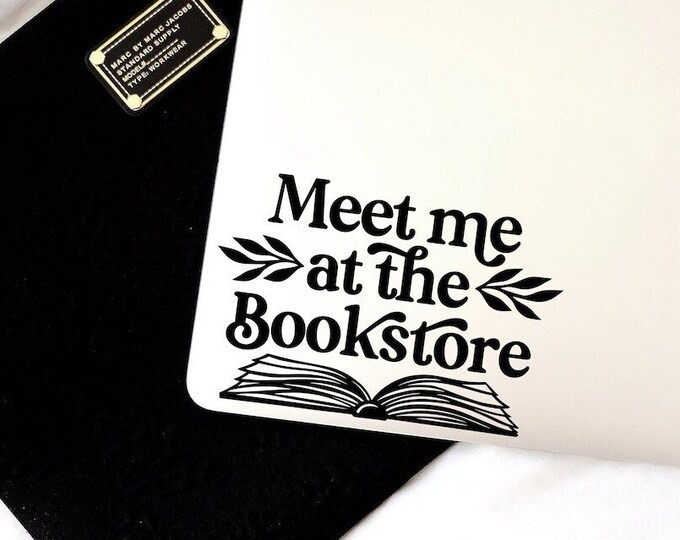 Bookworm Vinyl Decal Bookish Decal Hand Lettered Script Reading Decal ...