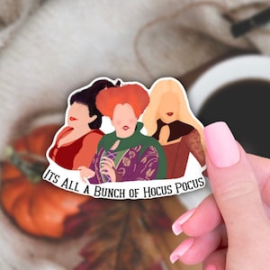 Hocus Pocus Sticker Waterproof Sticker Water Bottle Sticker Halloween ...