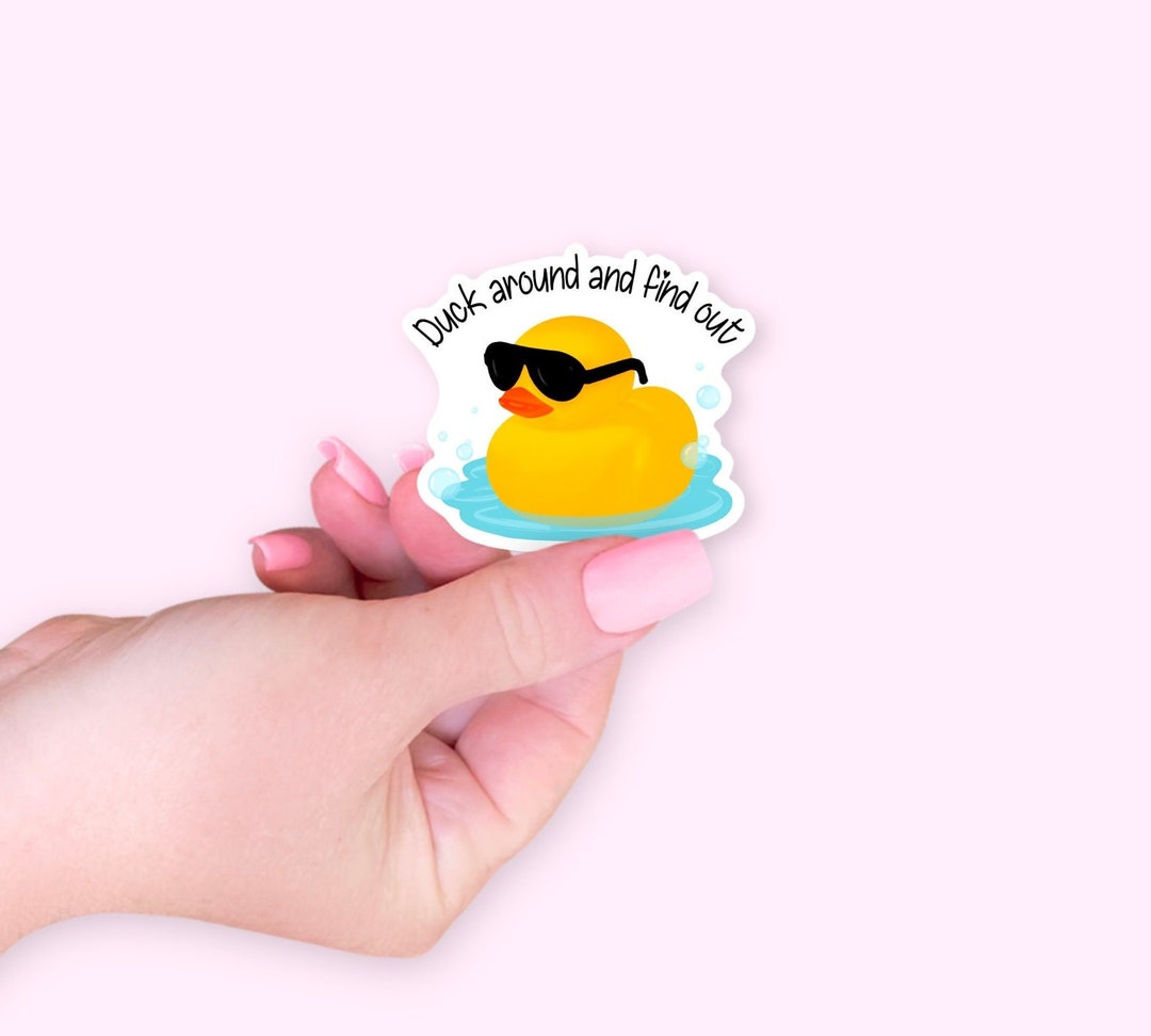 Duck Sticker | Waterproof Sticker | Water Bottle Sticker | Rubber Duck ...