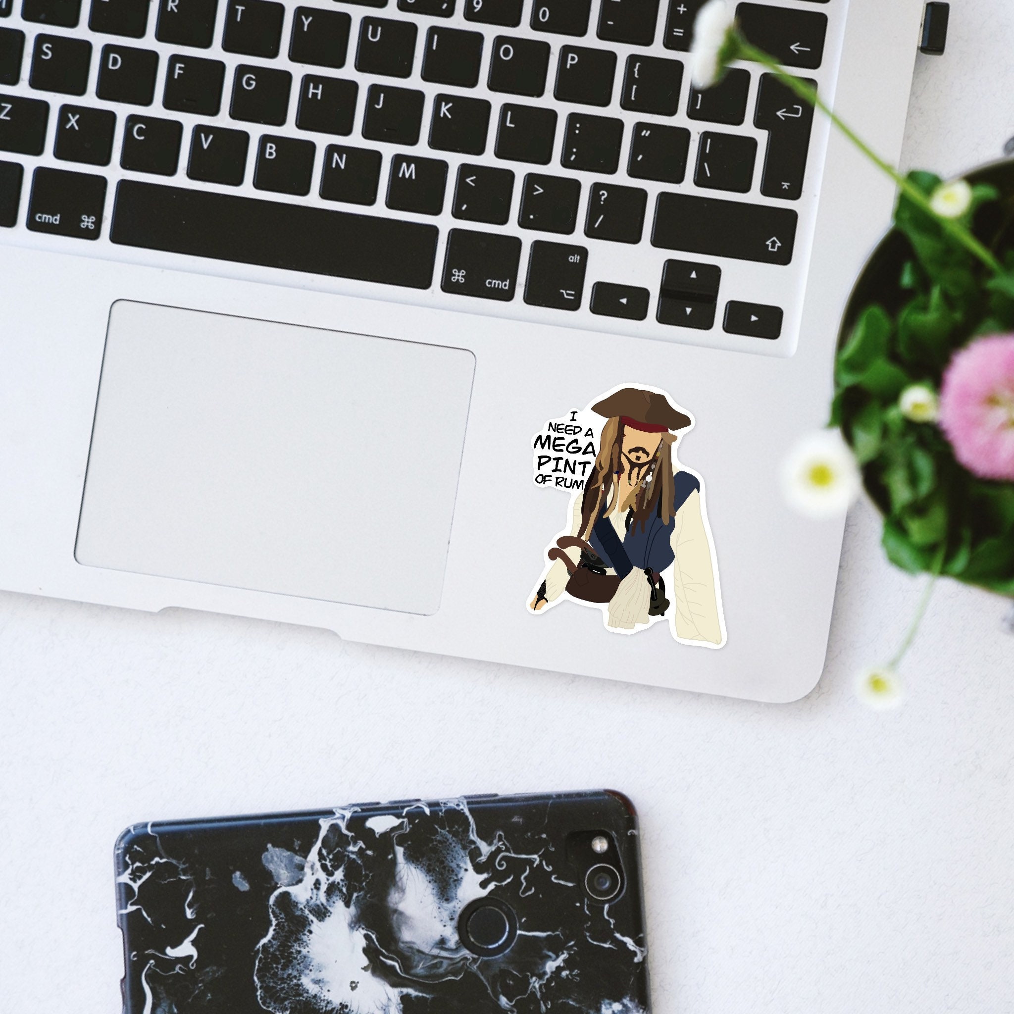 Mega Pint Sticker Waterproof Sticker Water Bottle Sticker Pirate ...