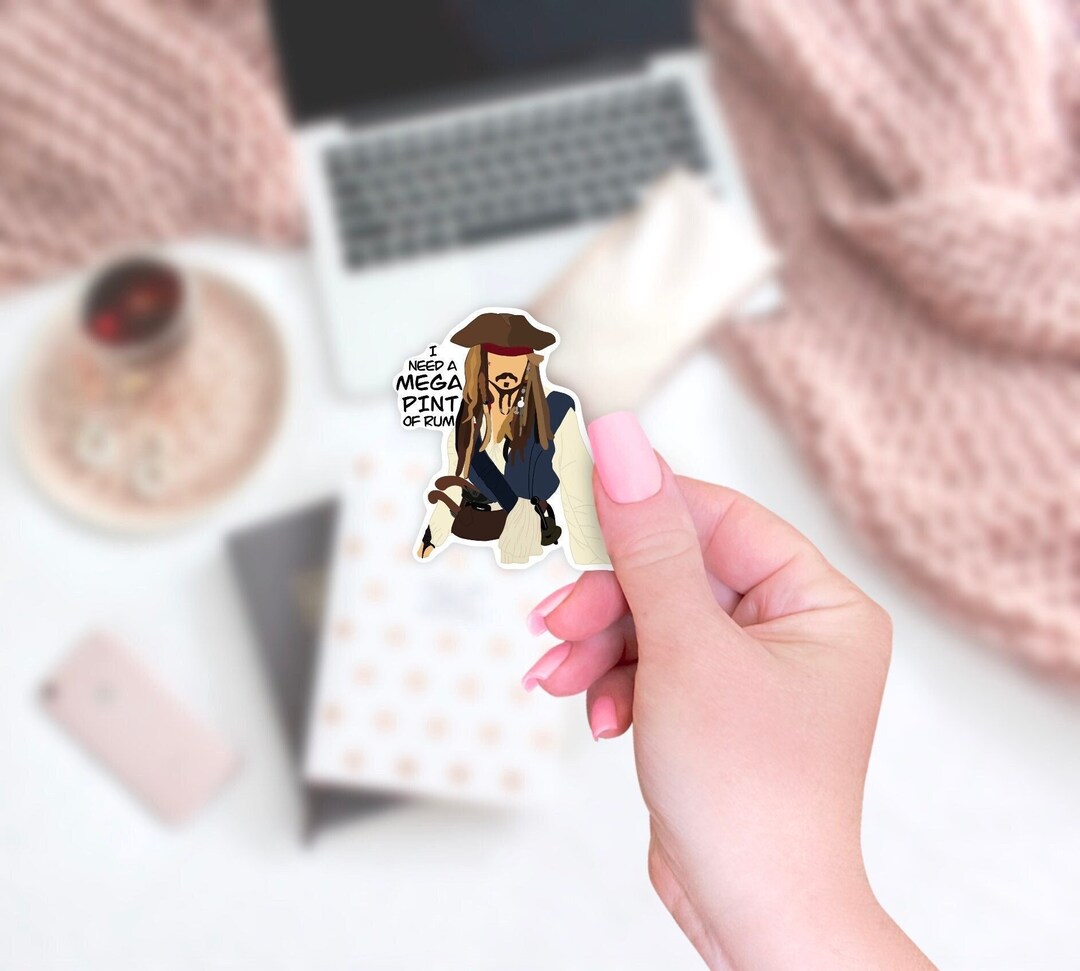 Mega Pint Sticker Waterproof Sticker Water Bottle Sticker Pirate ...