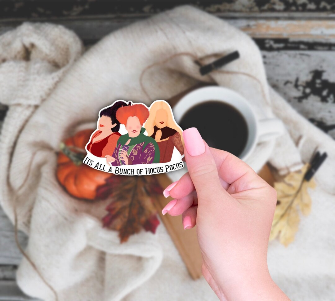 Hocus Pocus Sticker Waterproof Sticker Water Bottle Sticker Halloween ...