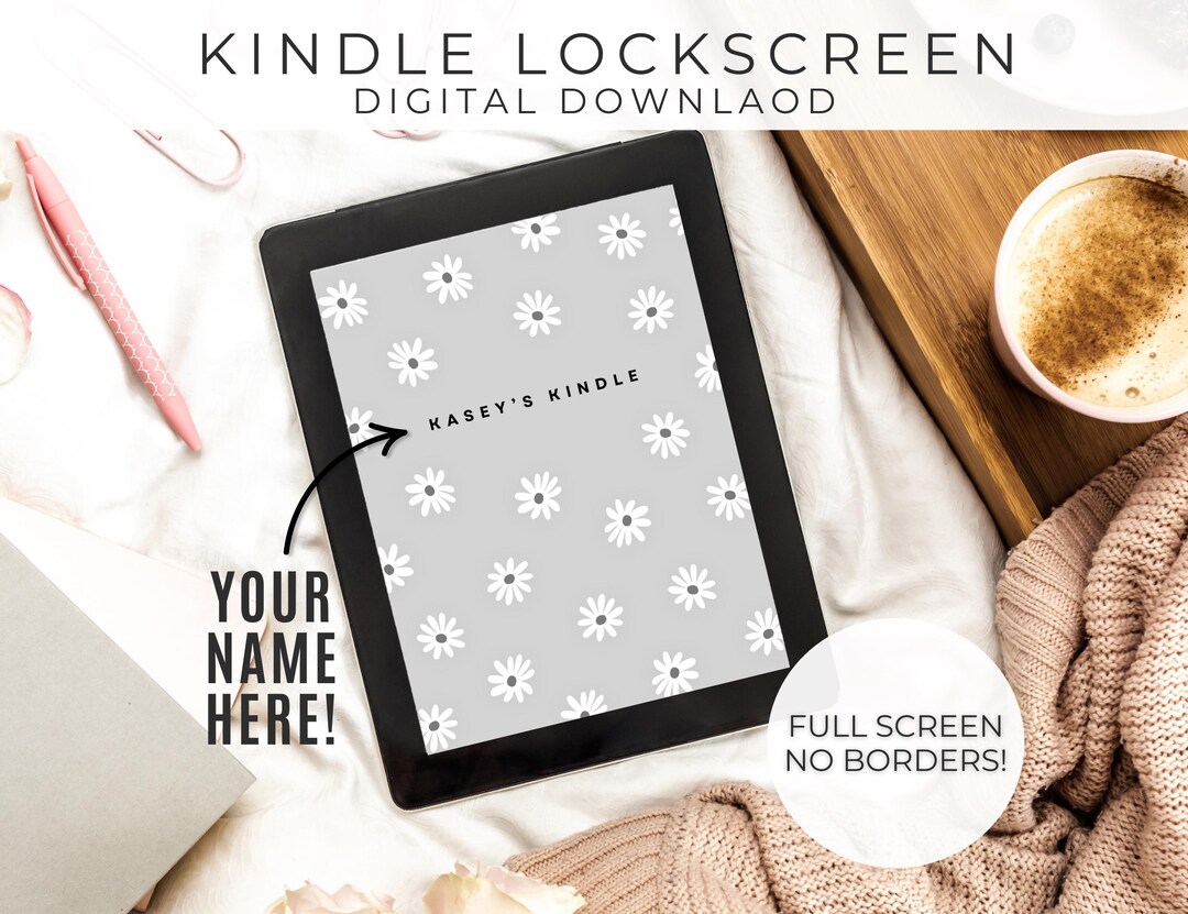 CUSTOM Kindle Lock Screen, Full Screen Kindle Screensaver, Kindle Cover ...