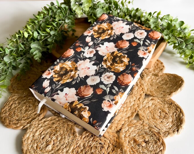 Floral Adjustable Book Cover, Book Sleeve, Book Accessories, Reading ...