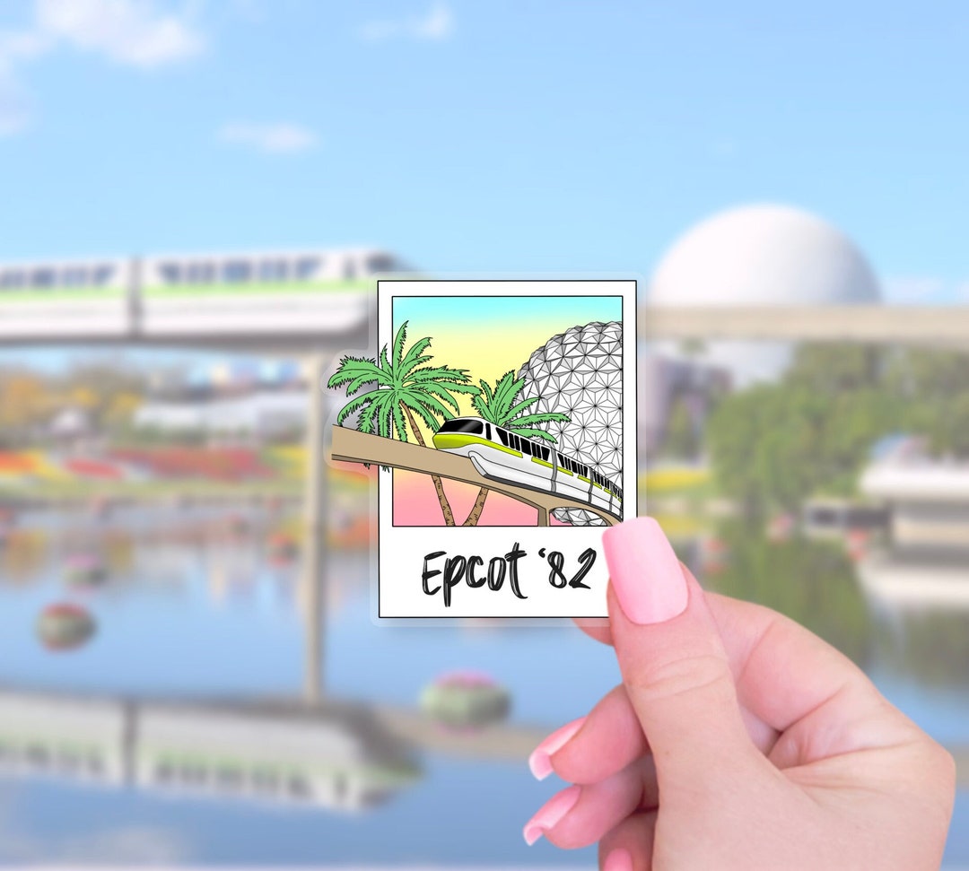 Epcot Sticker | Waterproof Sticker | Water Bottle Sticker | Polaroid ...
