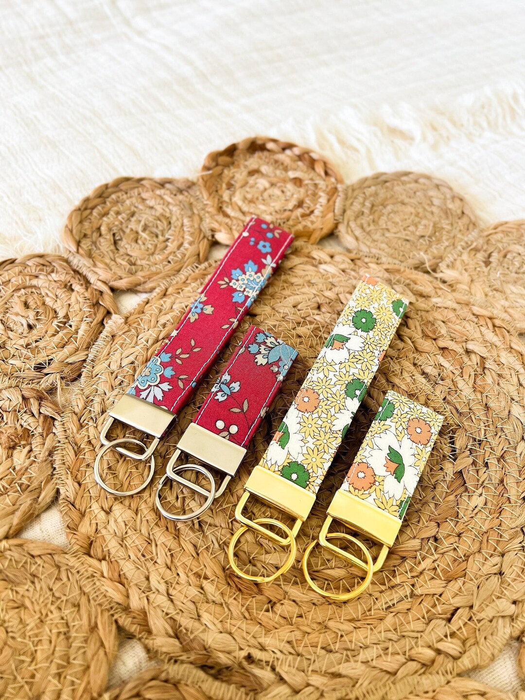 Vintage Inspired Limited Key Fob Gold Key Fob Keychain Wristlet Gift ...