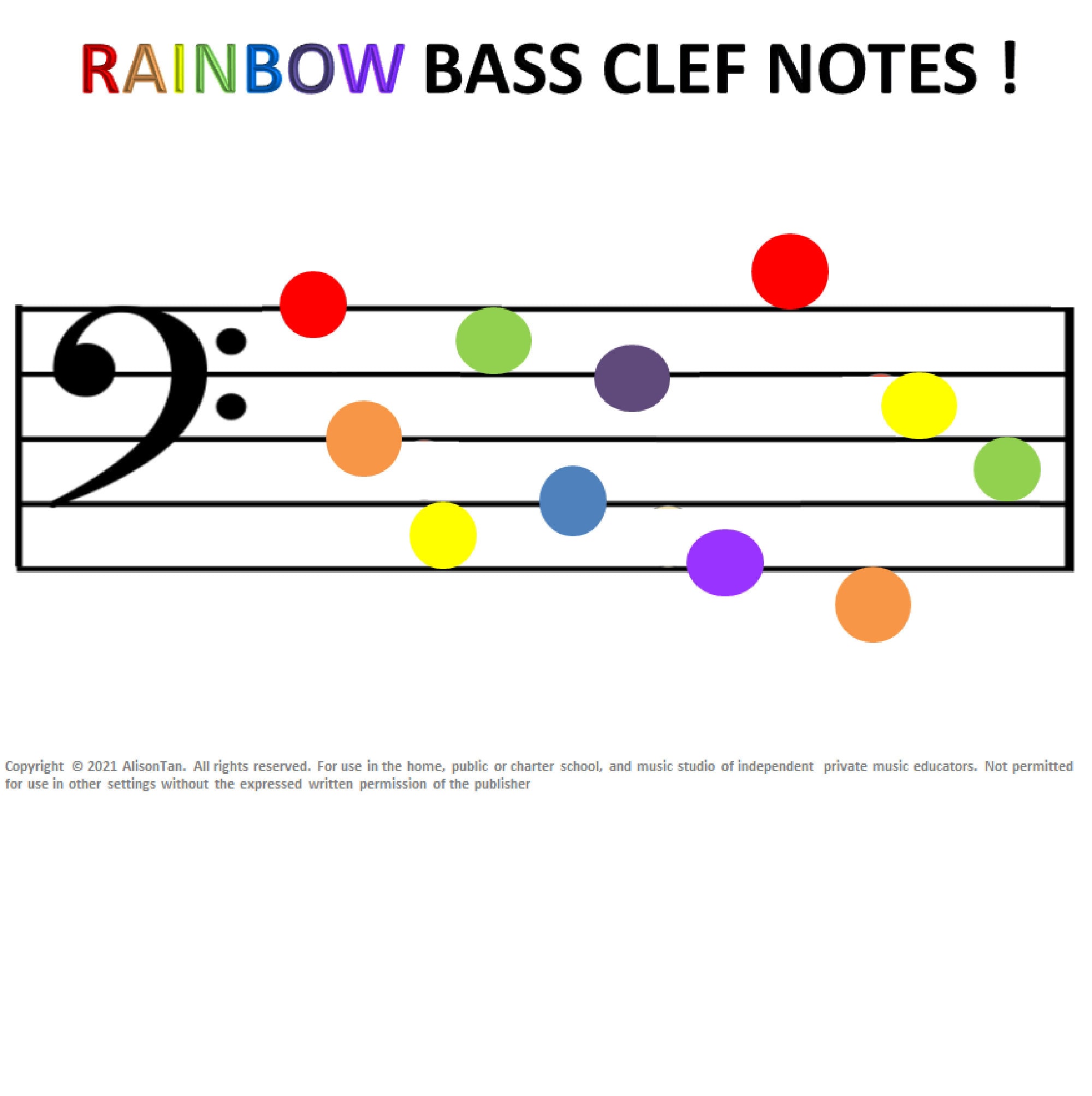 Rainbow Music Notes Reading (powerpoint - Great for In-person or Online ...