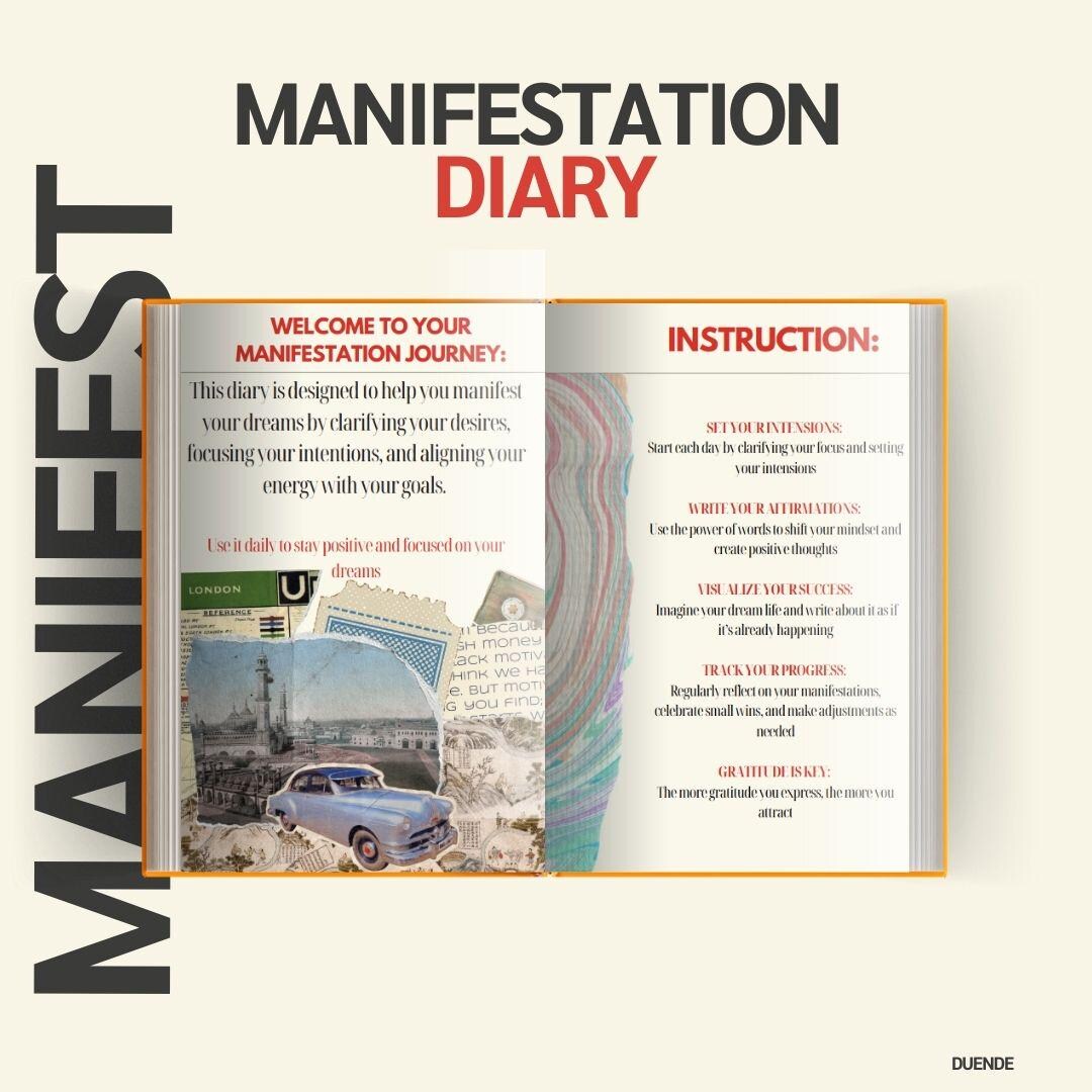 Manifestation Diary | Digital Law of Attraction Journal | Goal Setting ...