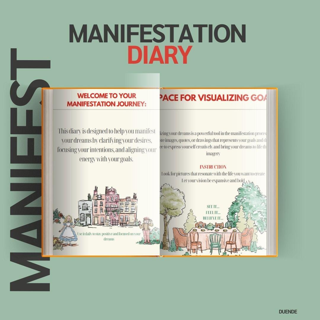 Manifestation Diary | Digital Law of Attraction Journal | Gratitude ...