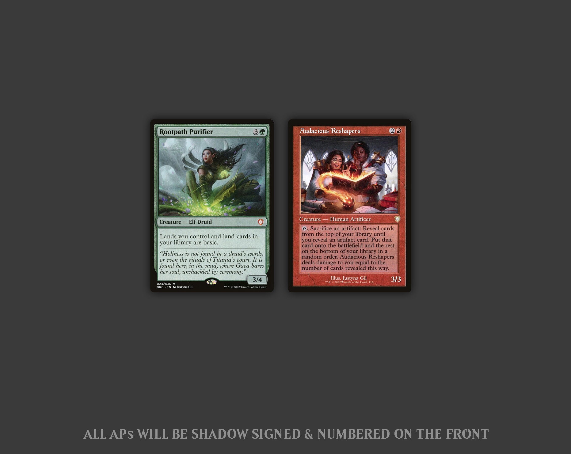 BRO BRC Justyna Dura Justyna Gil MTG Ap Brother's - Etsy