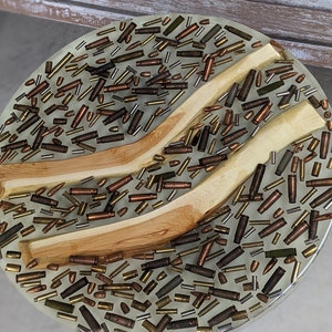 Bullets Table Living Room Wood Resin Table Class Coffee Side End Table ...