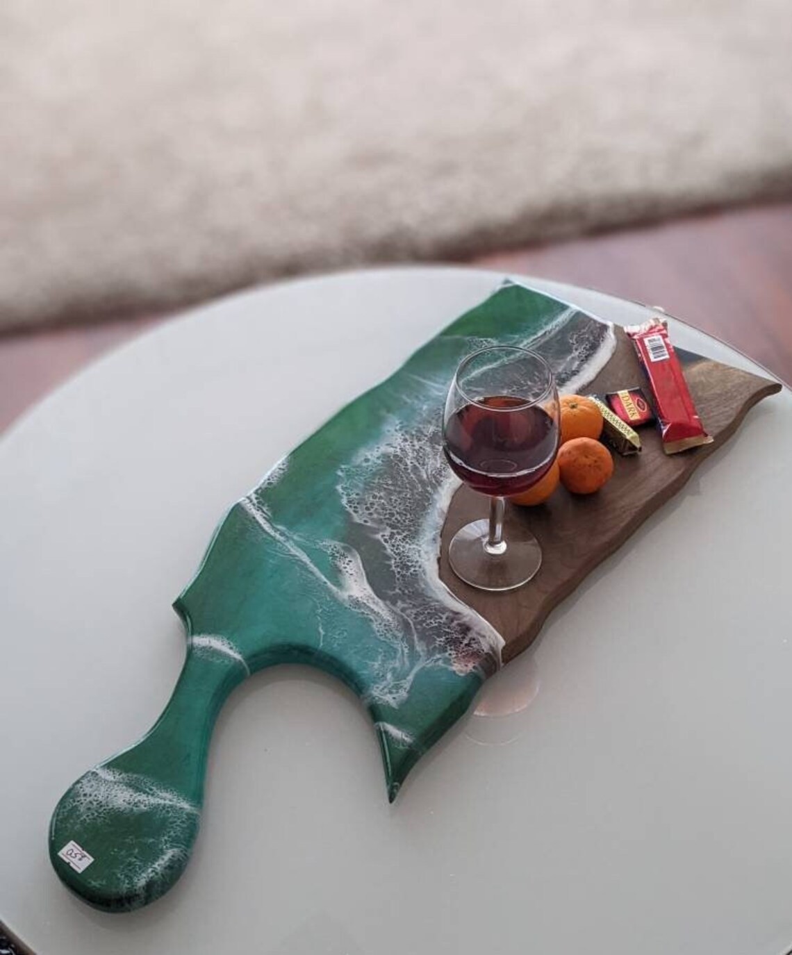 Walnut Serving Board/resin Art/resin Ocean/cutting Board/gift/christmas ...