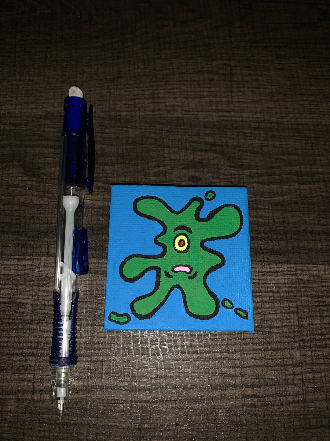 Mini Squished Plankton Painting - Etsy