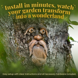 Tree Faces Garden Decor –tree Hugger Bird Feeder– Yard Art– Gift for ...