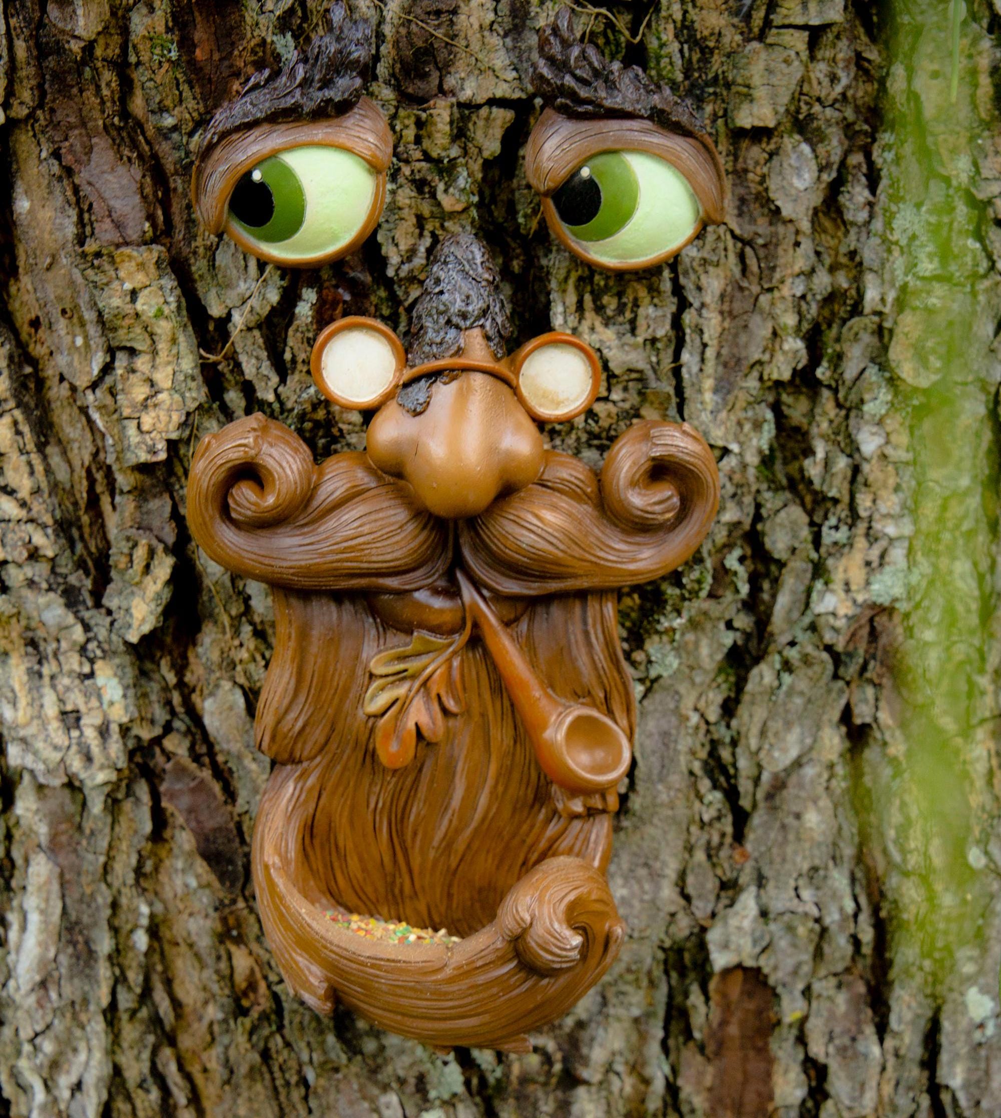 Tree Face Outdoor Decoration – Whimsical Garden Decor, Funny Yard Art ...