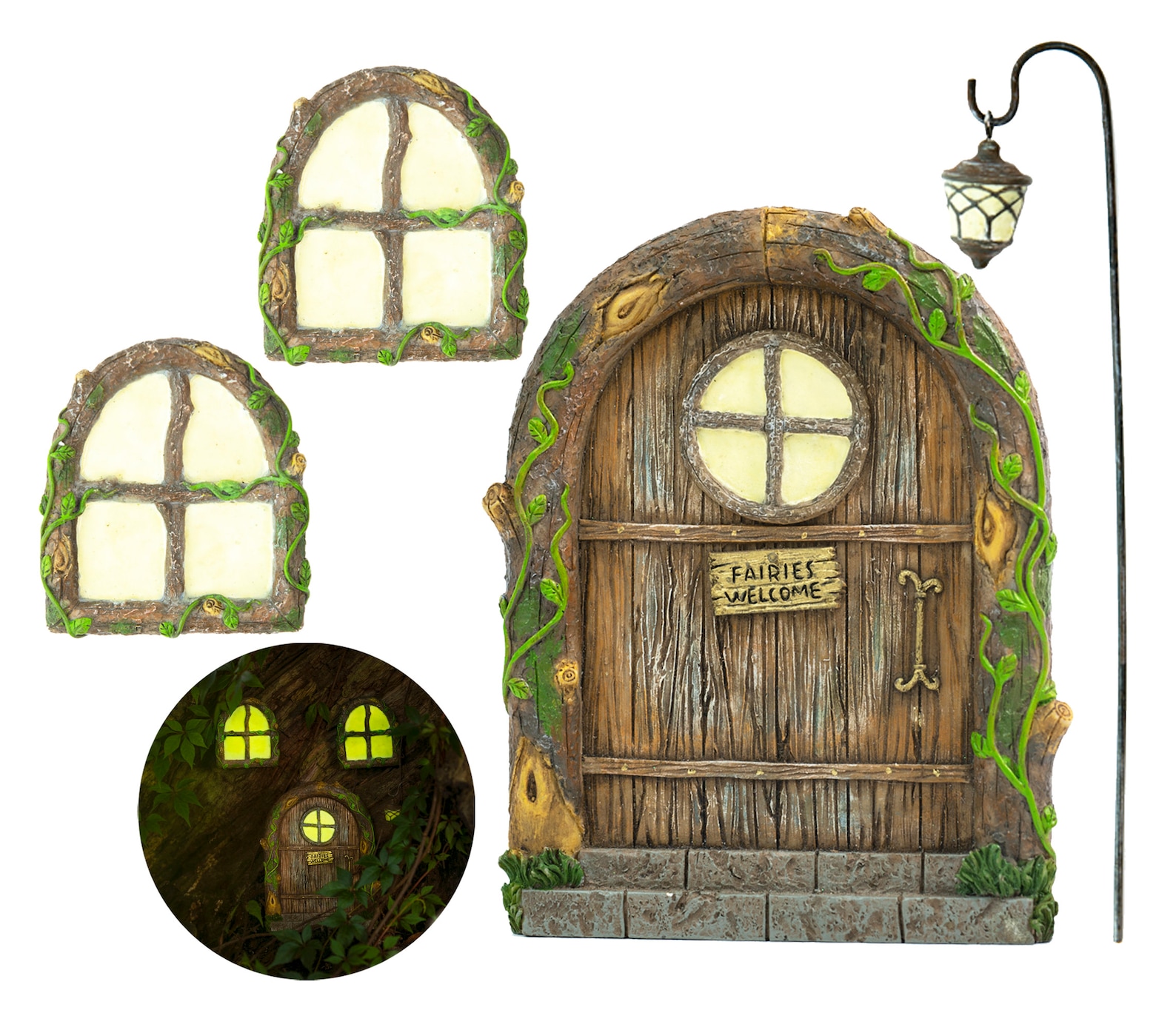 Fairy Door and Windows for Trees Glow in the Dark Super - Etsy