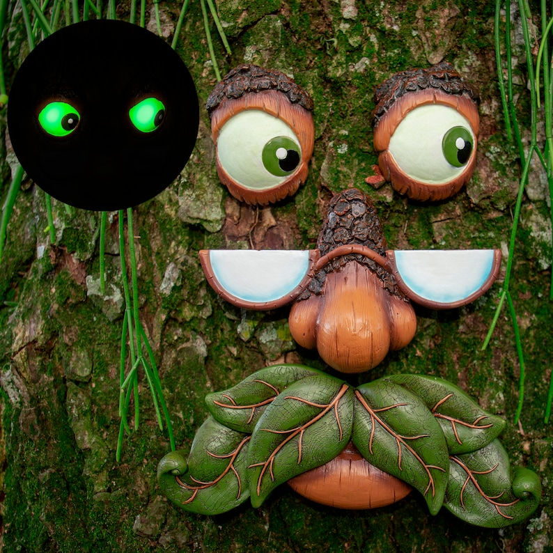 Tree Faces Tree Hugger Yard Art Garden Decoration unique - Etsy