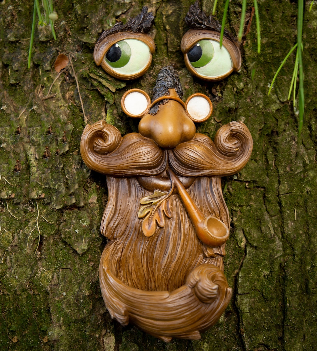 Tree Faces Decor Outdoor Tree Hugger Yard Art Garden Decoration Unique ...