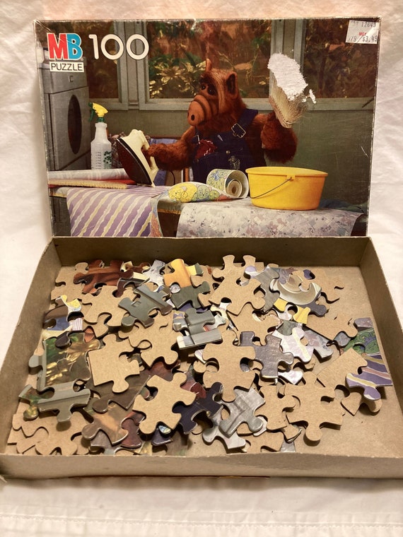 Vintage Rare ALF Jigsaw Puzzle Complete 1987 MB Alien Life | Etsy