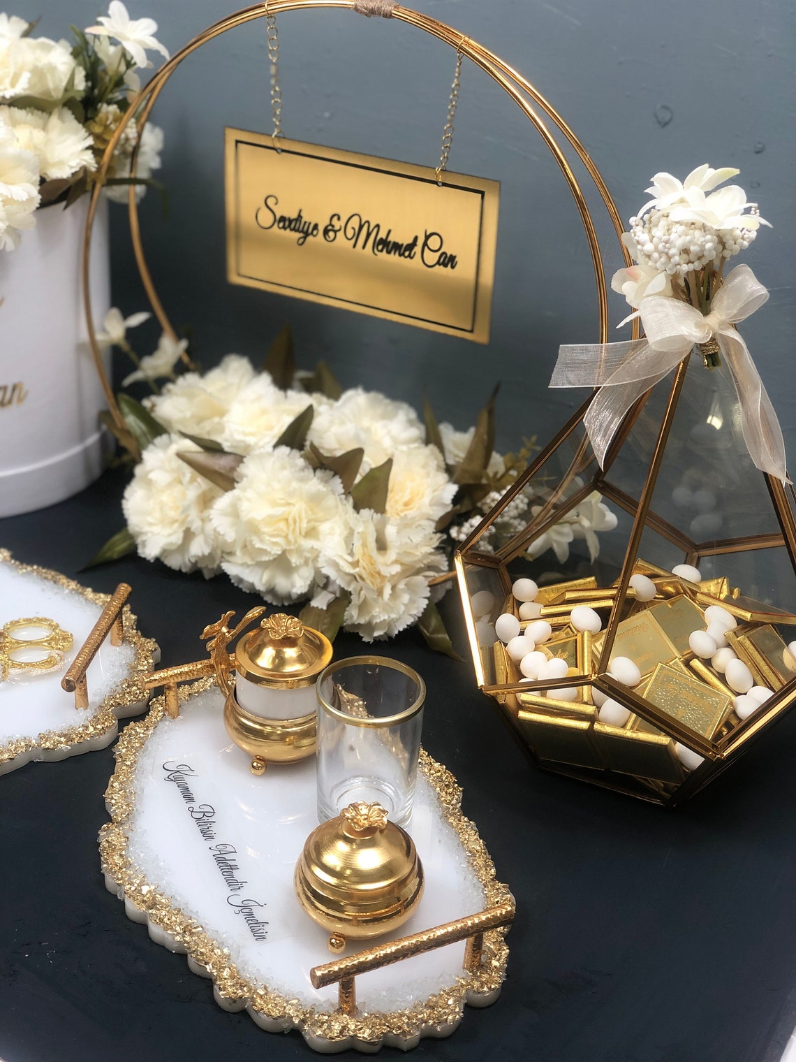 Islamic Wedding Set Wedding Ceremony Ring Bearer Set Wedding - Etsy