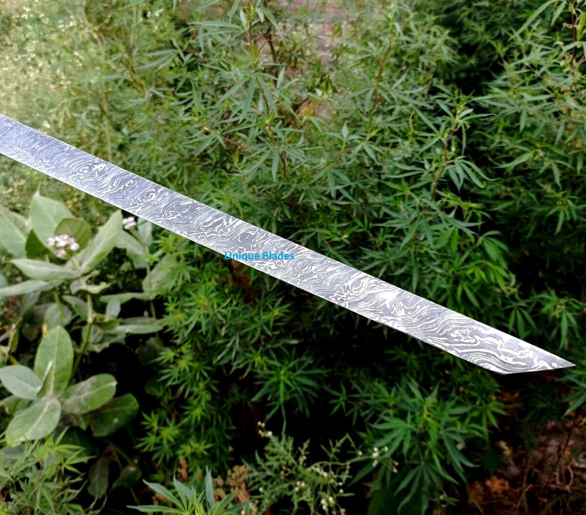 Unique Blades 43.5 Inches Long Blank Blade for Sword Making Katana ...