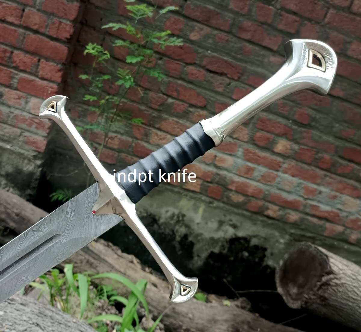 Sword 36 Inches Custom Handmade Damascus Steel Anduril Sword of Narsil ...