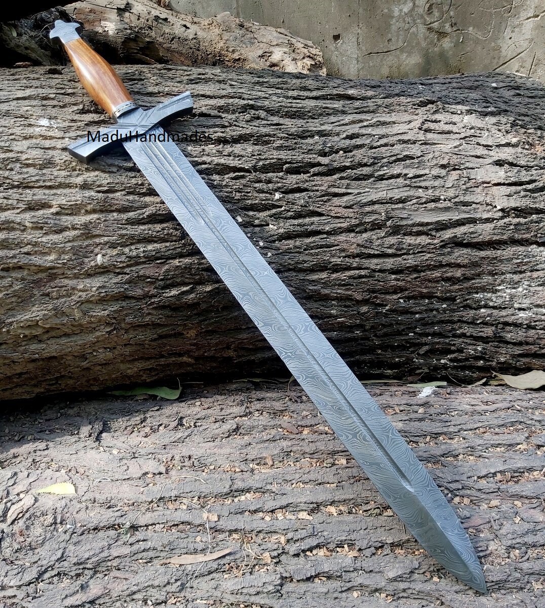 Sword' Real Damascus Steel Sword Razar Sharpe Unique Blade for Hunting ...