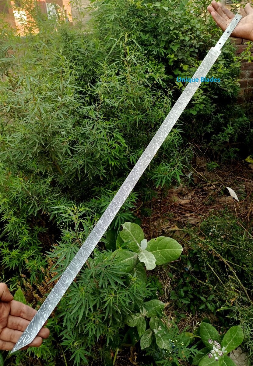 Unique Blades 43.5 Inches Long Blank Blade for Sword Making Katana ...