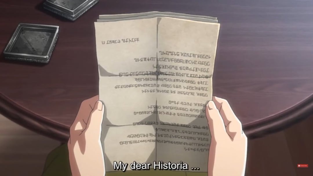 Ymir's Letter to Historia - Etsy