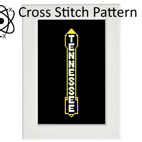University of Tennessee Cross Stitch Pattern - Etsy