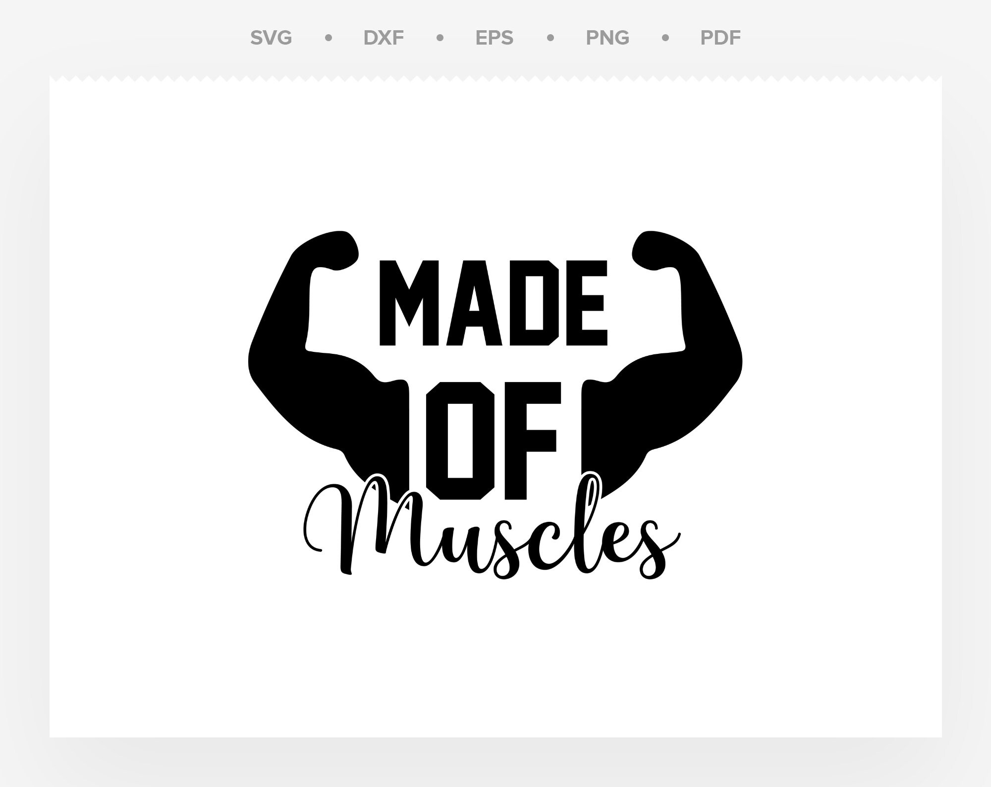 Made of Muscles Svg Gym Svg Gym Quotes Svg Fitness Svg - Etsy