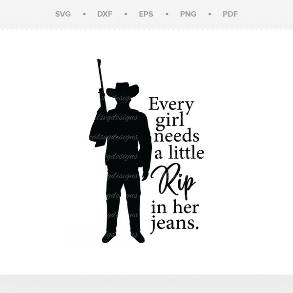 Every Girl Needs a Little Rip in Her Jeans Svg - Etsy