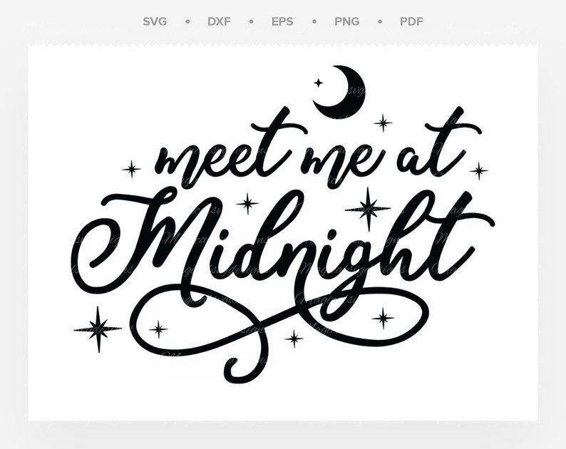 Meet Me at Midnight Svg Taylor Swift Inspired Digital Files - Etsy