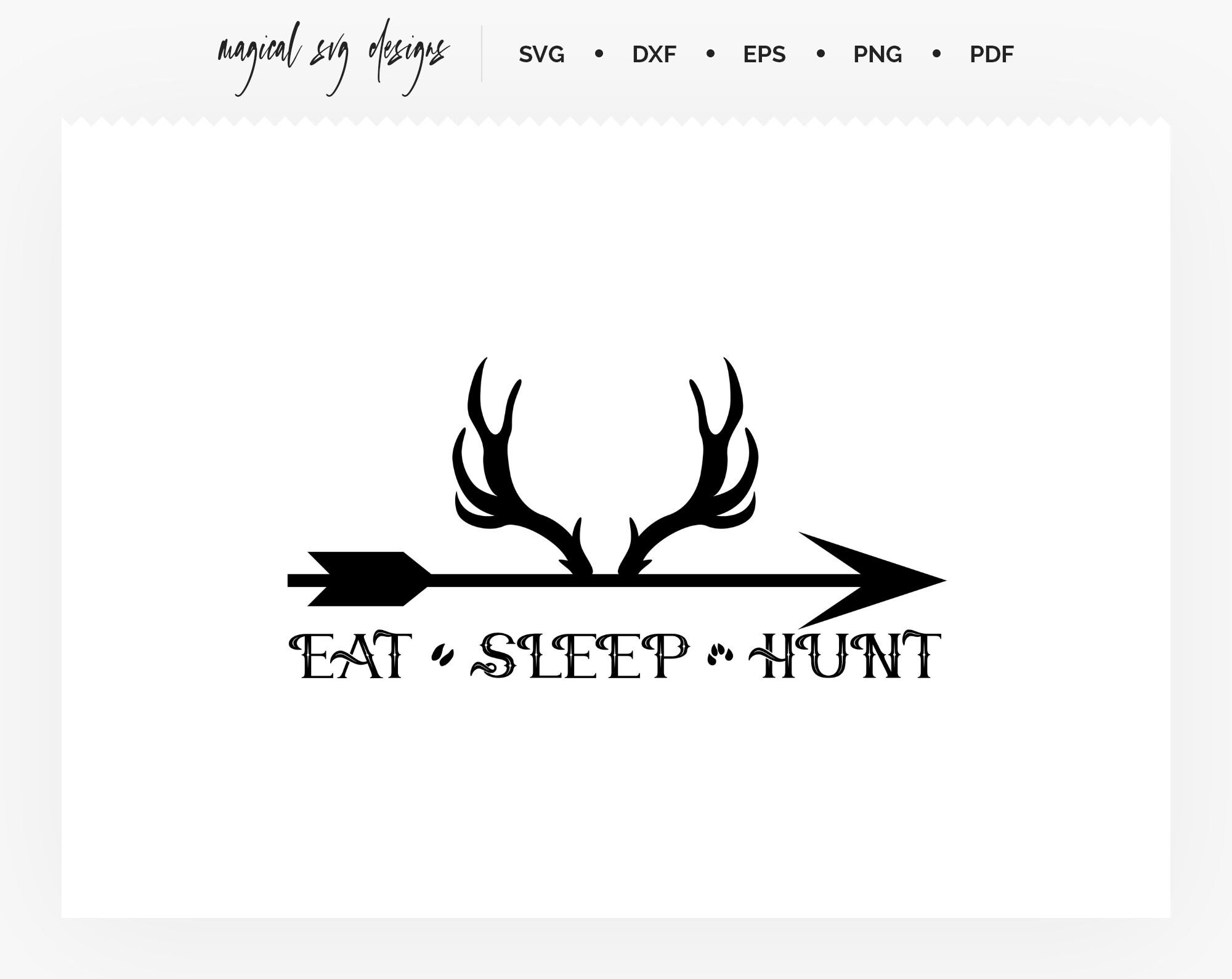 Eat Sleep Hunt Svg Hunting SVG Design for Vinyl Hunting - Etsy