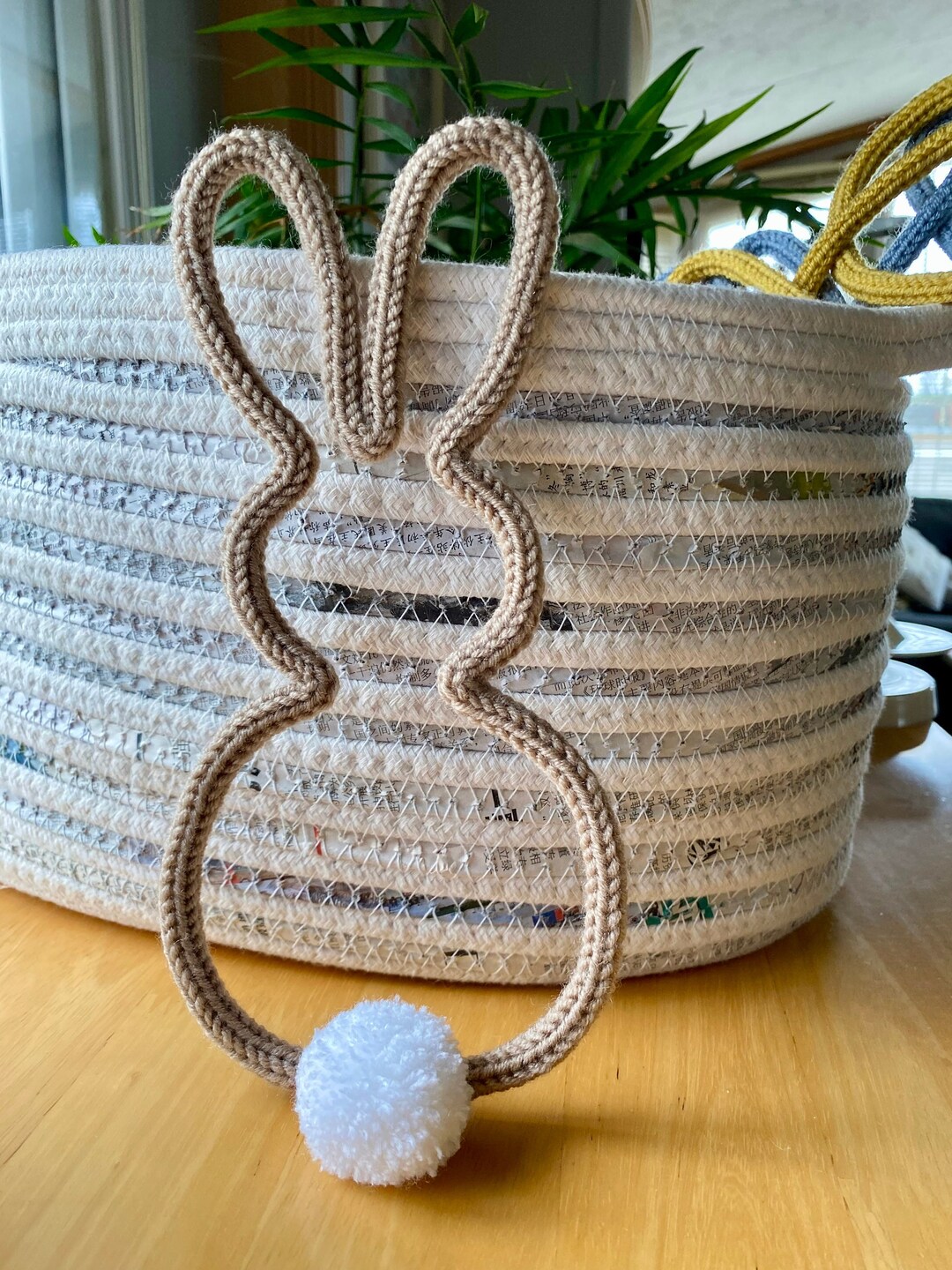 Knitted Wire Sign, Wire Art for the Wall, Bunny Nursery Decor, Knitted ...