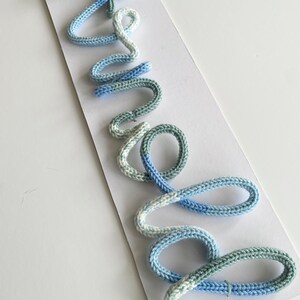 Knitted Wire Name Sign, Custom Wire Words, Name Sign for Nursery, Rope ...