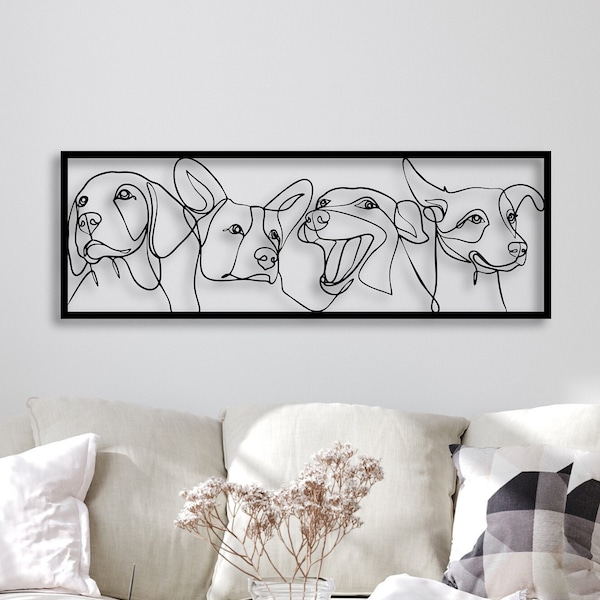 Dog Metal Art Wall Decor - Etsy