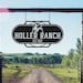 Ranch Gate Signs, Personalized Ranch Signs, Metal Ranch Signs, Large ...