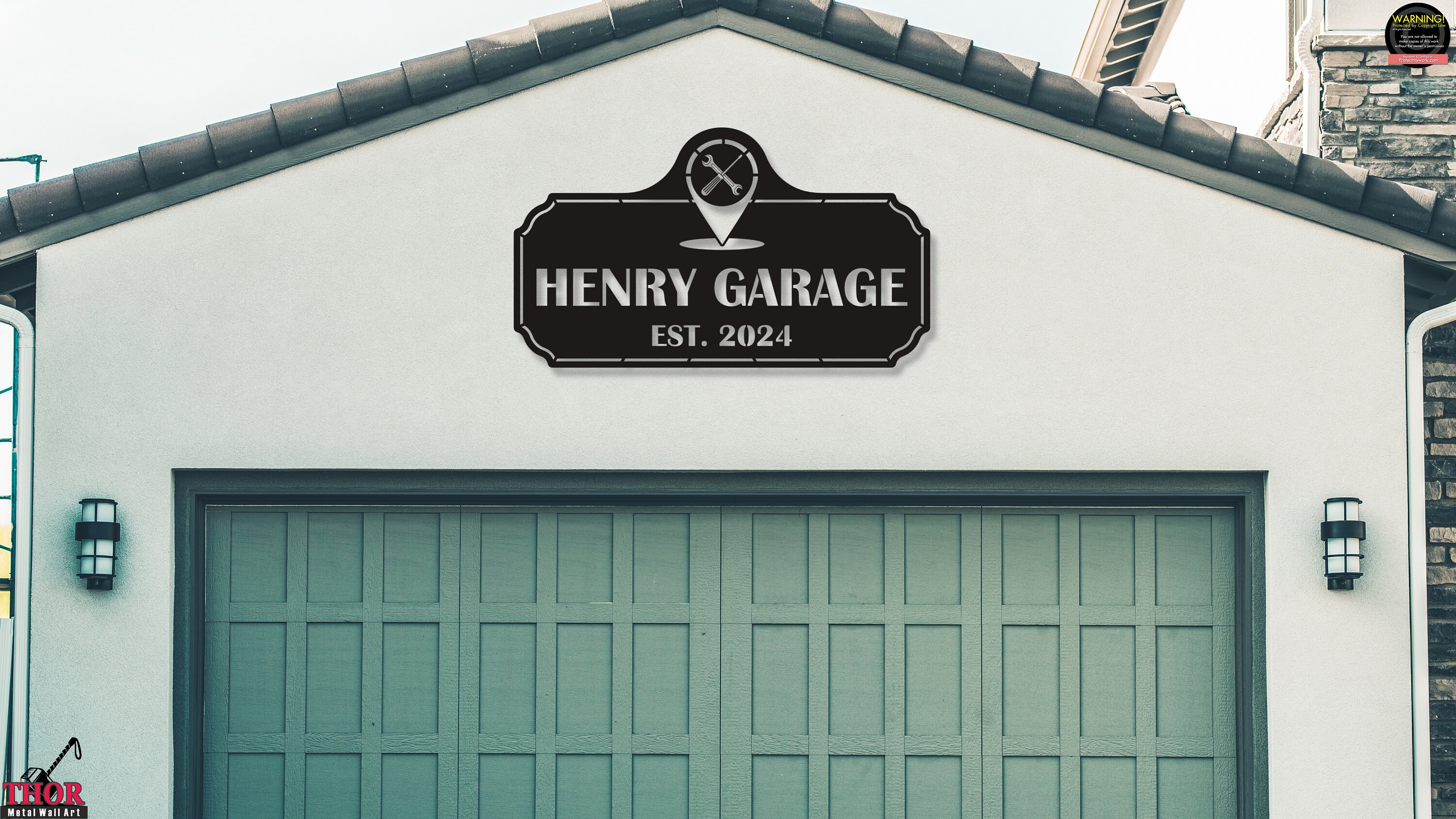 Custom Metal Garage Sign, Personalized Workshop Decor - Etsy
