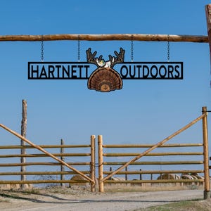 Large Metal Barn Signs , Custom Large Ranch Signs, Entrance Gate Sign ...