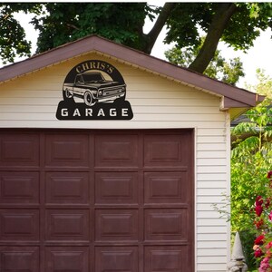 Personalized Garage Metal Sign, Custom Name, Dad's Gift - Etsy